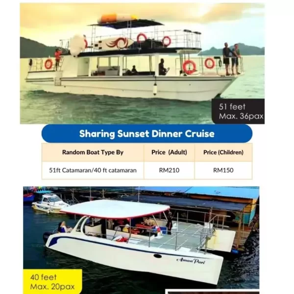 Langkawi Standard Sharing Sunset BBQ Dinner Cruise